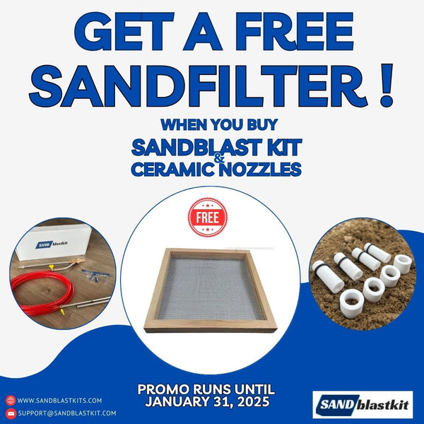 Exclusive Sandblast Deal: Free Sand Filter with Kit & Nozzles - sandblaskit